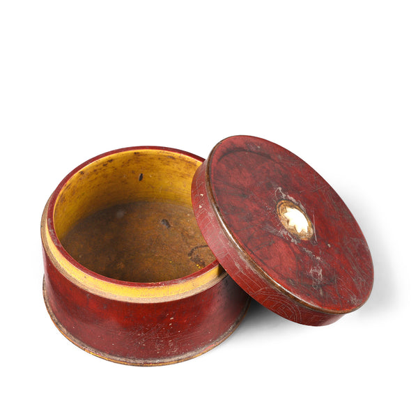 Old Lacquer Pot From Rajasthan - Ca 1940 | Indigo Antiques