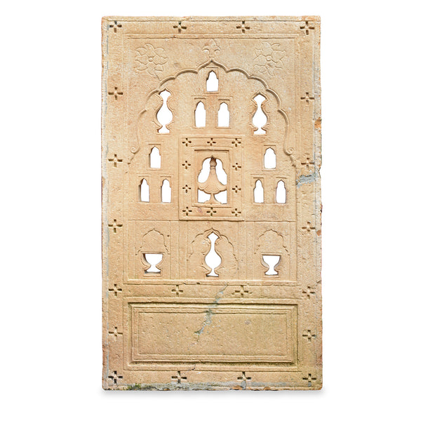 Carved Mughal Stone Panel From Rajasthan | Indigo Antiques