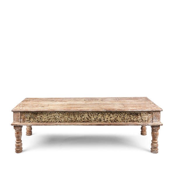 Indian Takhat Coffee Table Made From Reclaimed Teak | Indigo Antiques