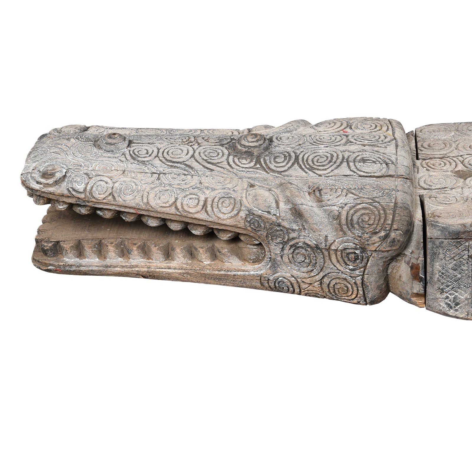 Vintage Crocodile Bench From Kerala | Indigo Antiques