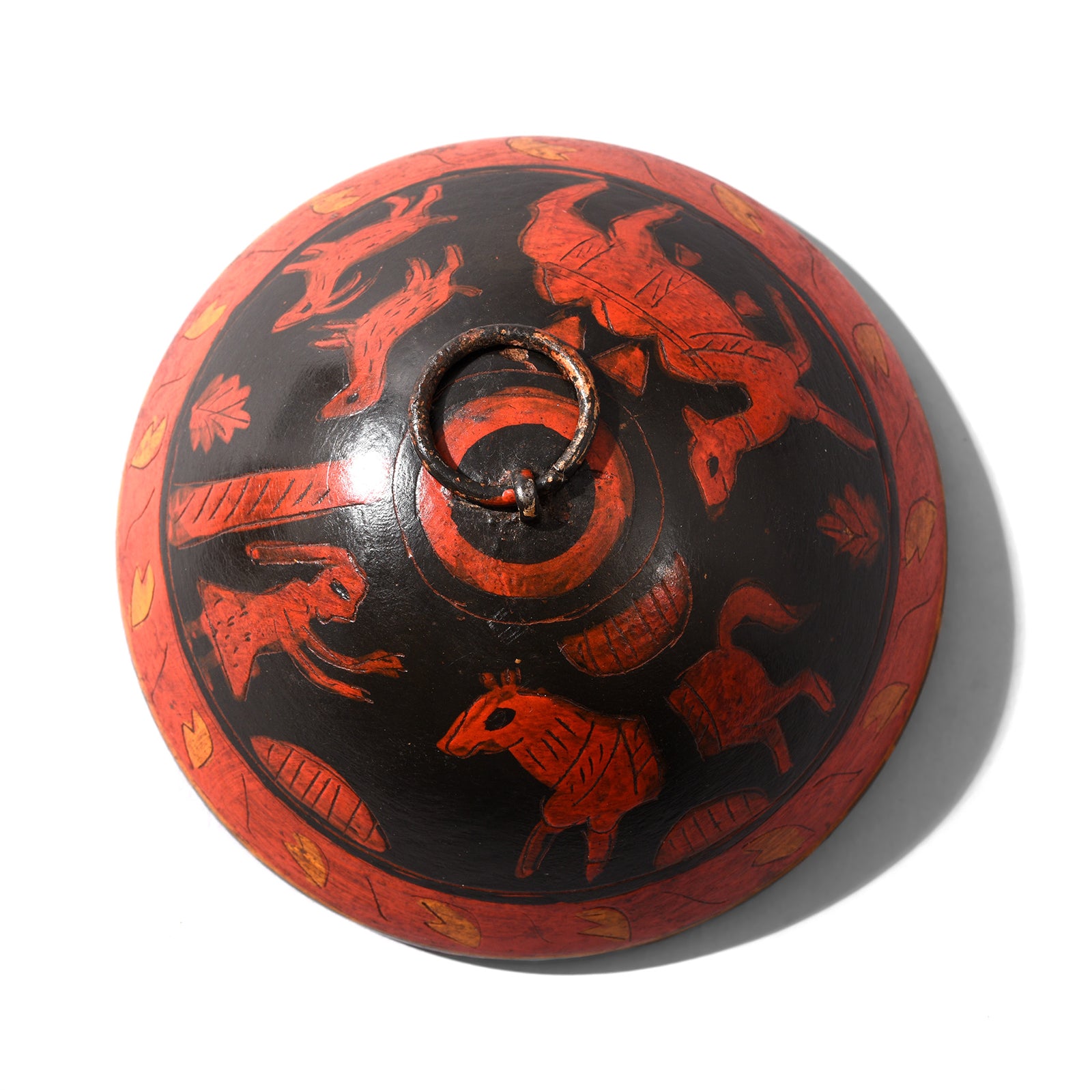 Painted Lacquer Pot From Pakistan | Indigo Antiques