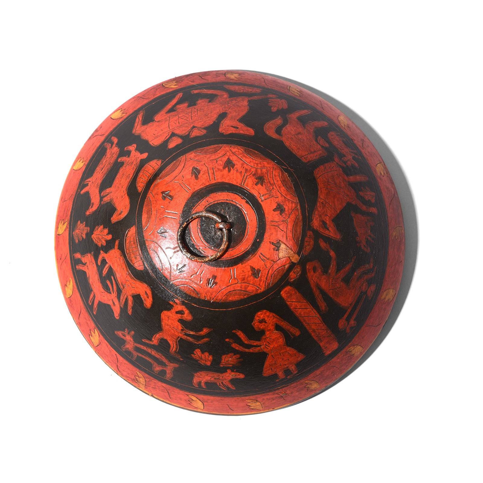 Painted Lacquer Pot From Pakistan | Indigo Antiques