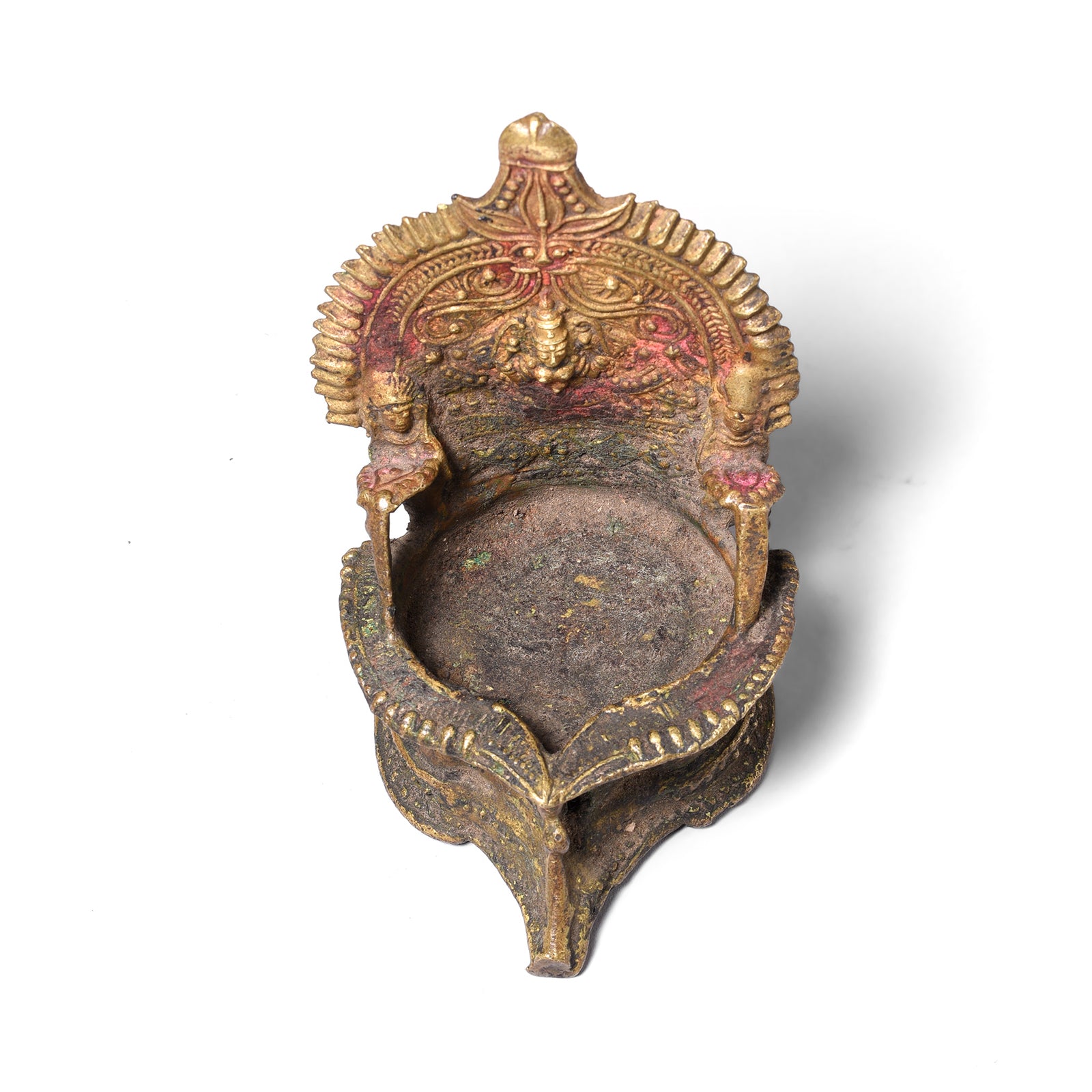Antique Bronze Deepa Lakshmi Lamp From Tamil Nadu | INDIGO ANTIQUES ...