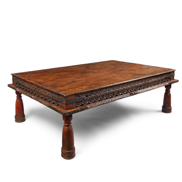 Antique Indian Takhat Coffee Table From Gujarat | Indigo Antiques