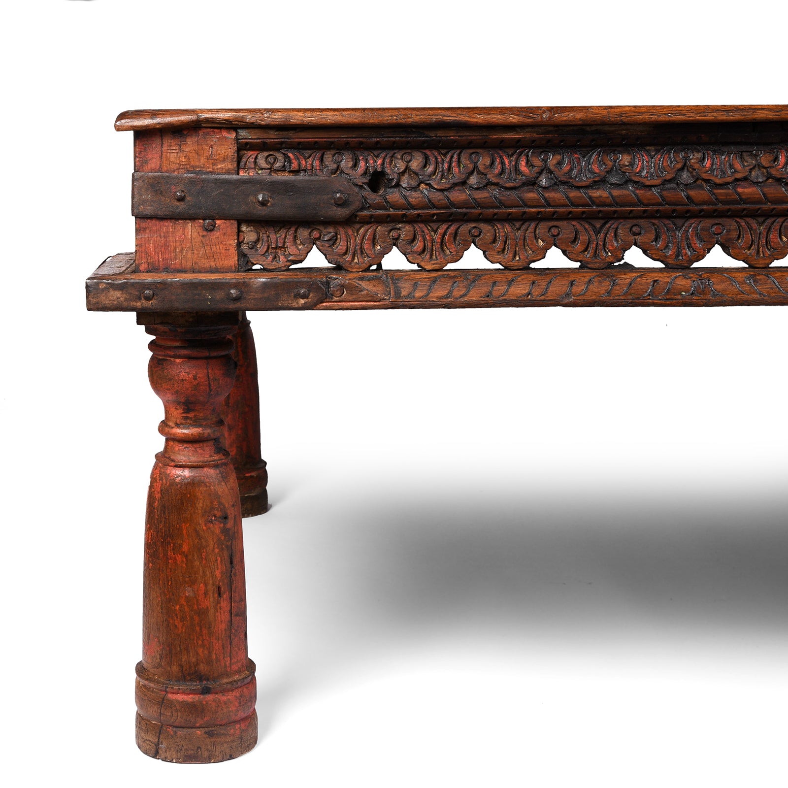 Antique Indian Takhat Coffee Table From Gujarat | Indigo Antiques