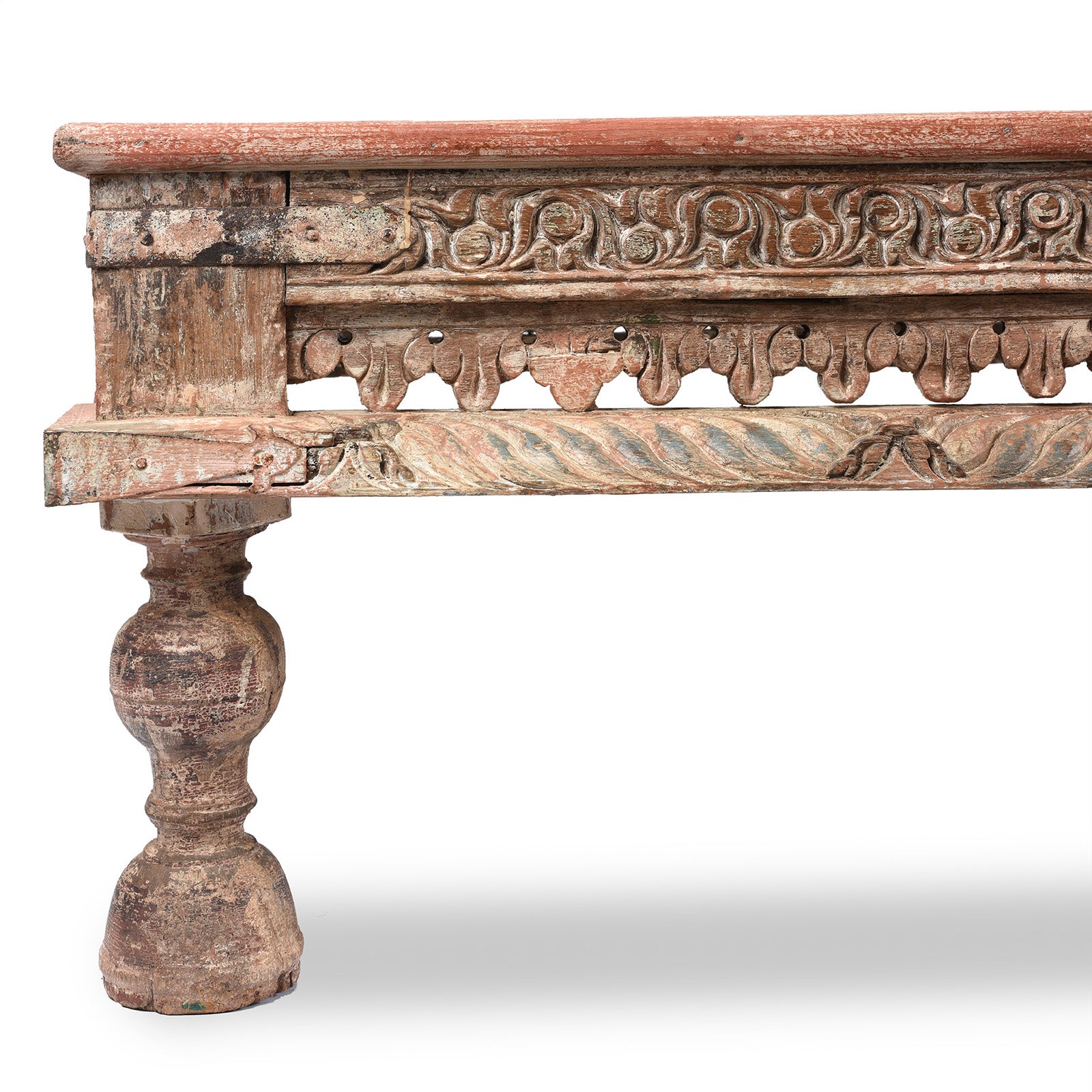 Antique Indian Takhat Coffee Table From Gujarat | Indigo Antiques