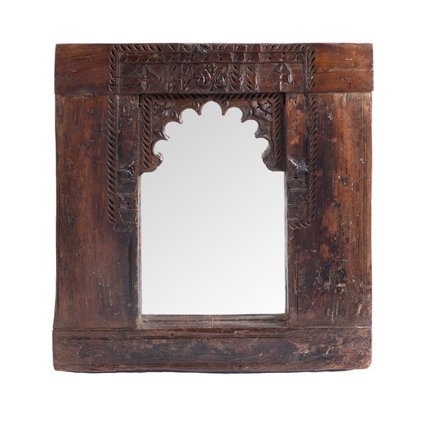 Antique Indian Mirror From Banswara Tribal Region | Indigo Antiques