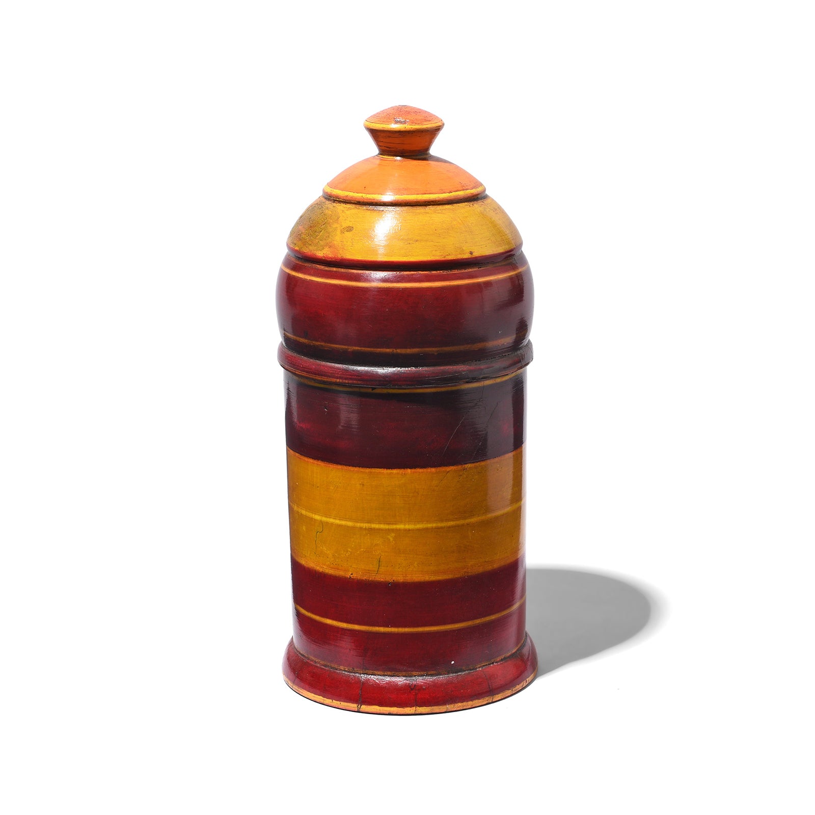 Reproduction Lacquer Pot From Rajasthan | Indigo Antiques