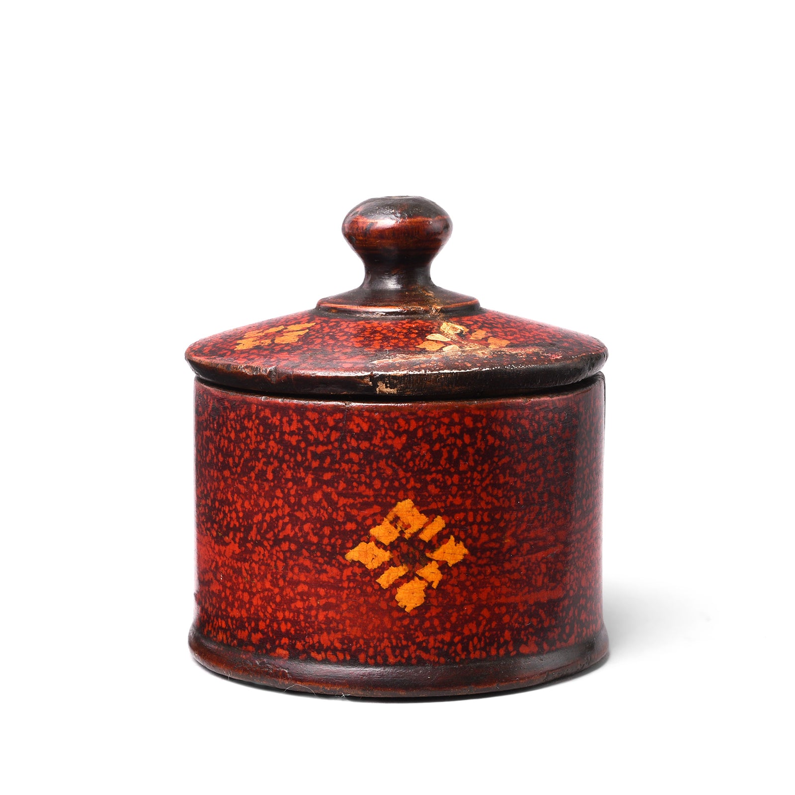 Spotted Lacquer Pot From Sindh | Indigo Antiques