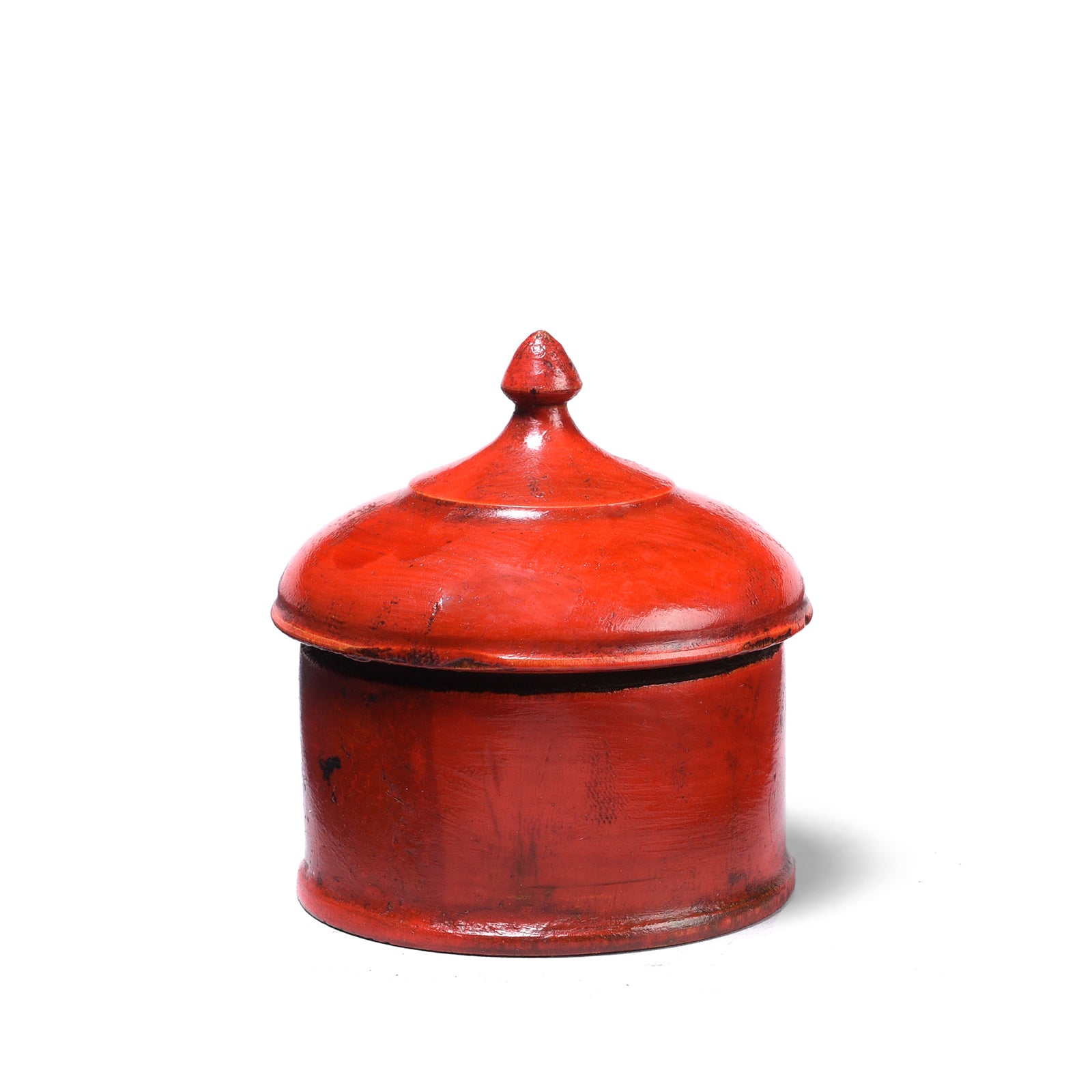 Old Lacquer Pot From Rajasthan | Indigo Antiques