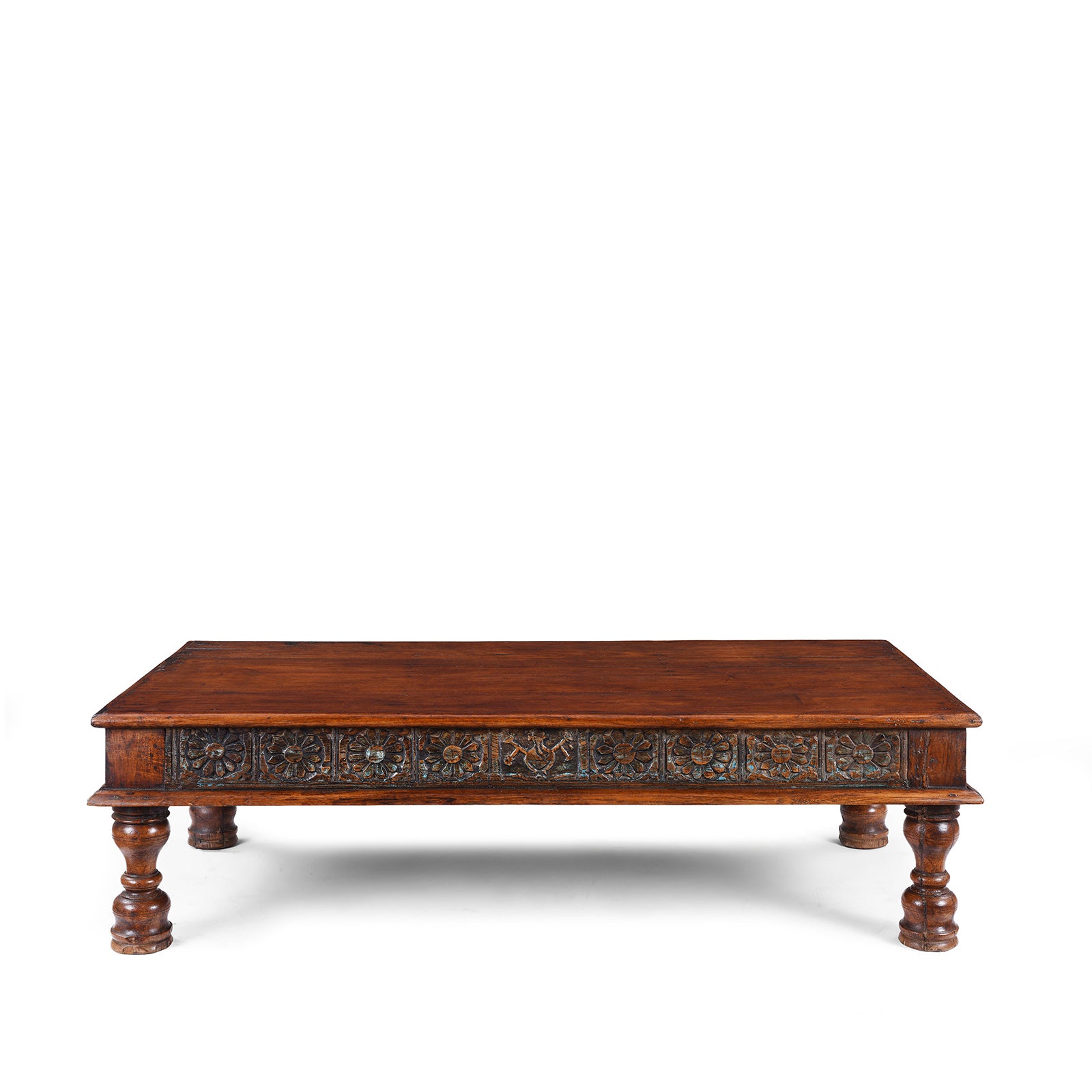 Reclaimed Teak Takhat From Rajasthan | Indigo Antiques