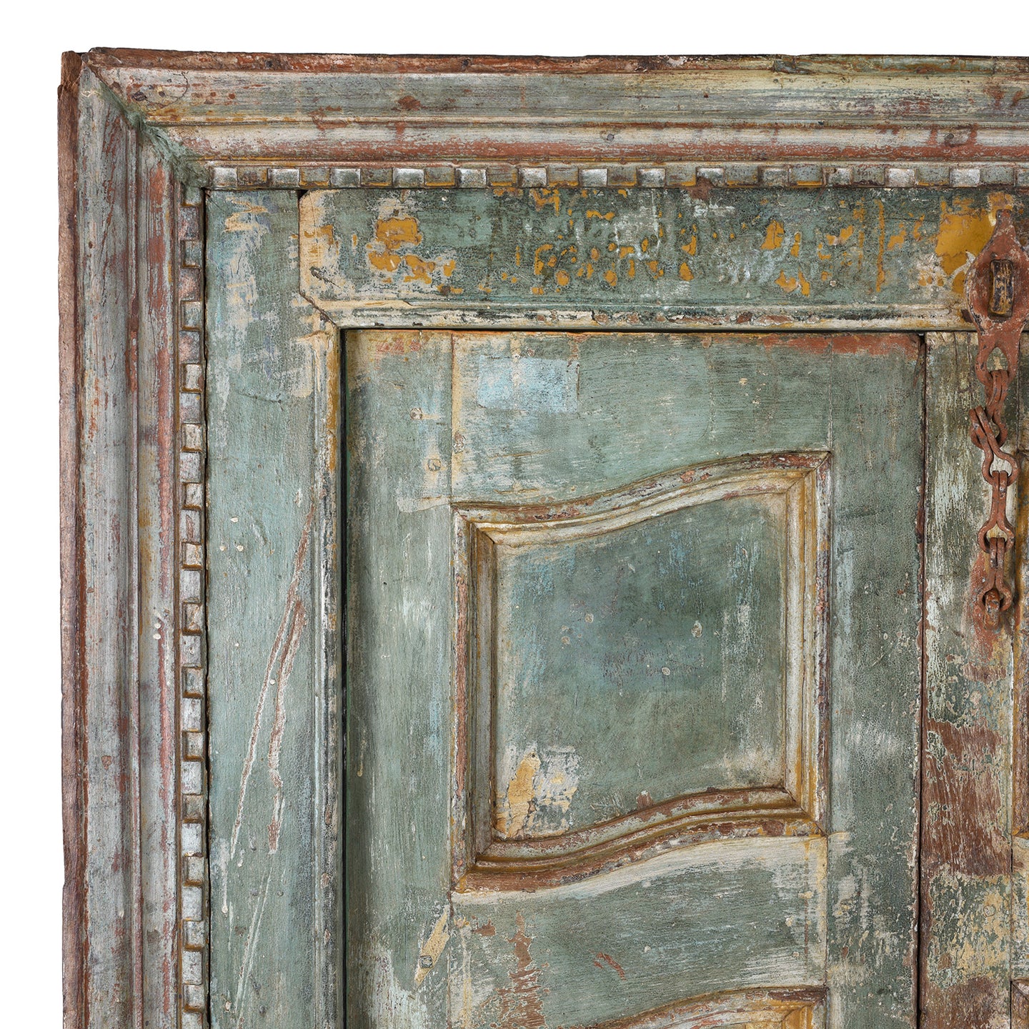 Limed Mango Wood Display Shelf From Rajasthan | Indigo Antiques