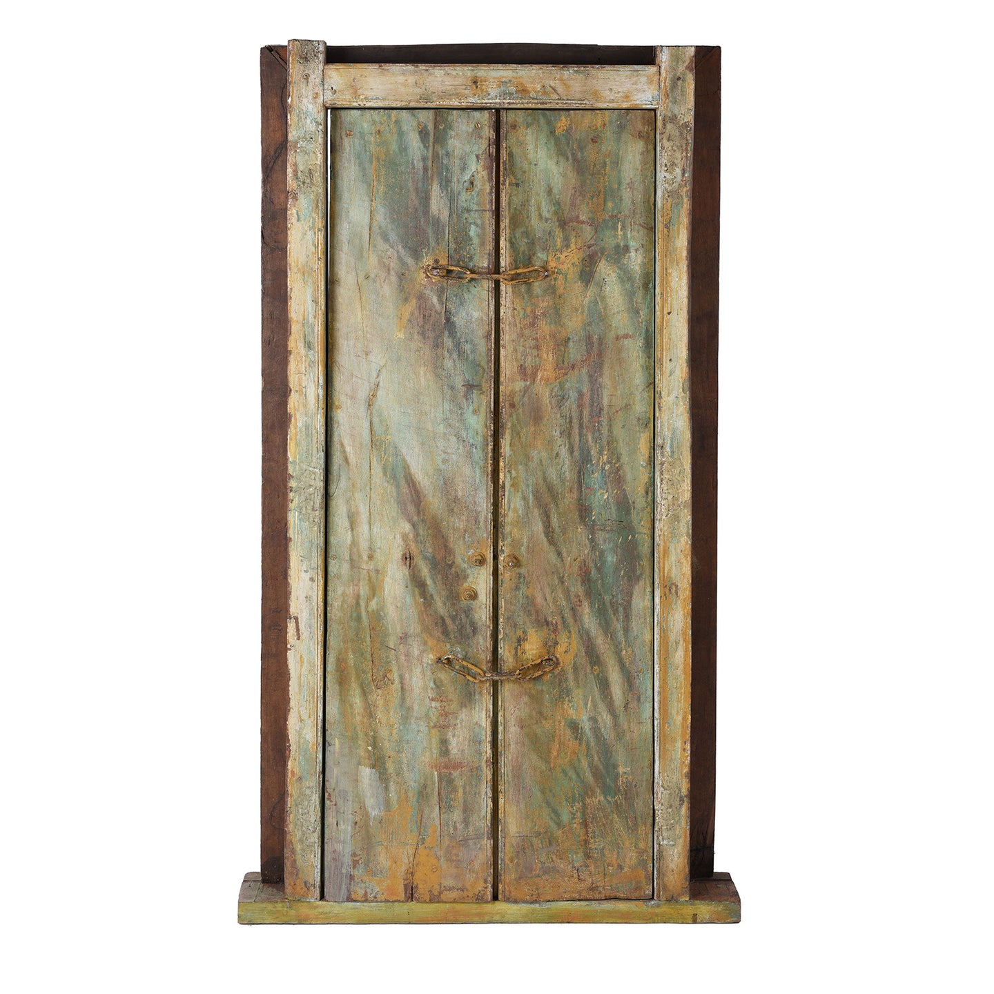 Limed Mango Wood Display Shelf From Rajasthan | Indigo Antiques