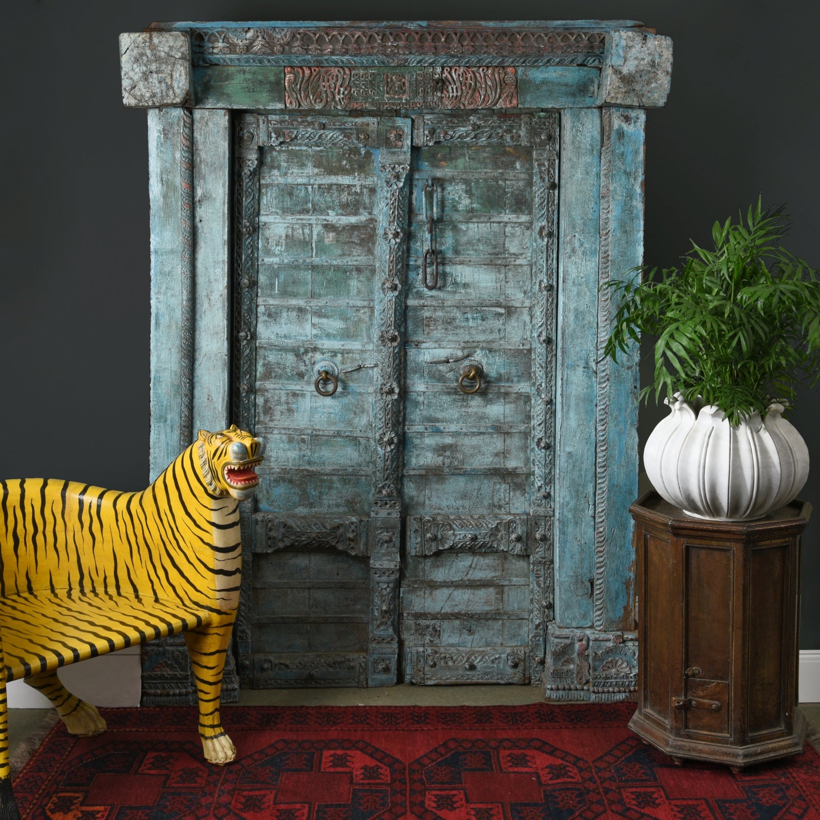 Antique Indian Doors | Genuine Reclaimed Indian Carved Doors - Indigo ...