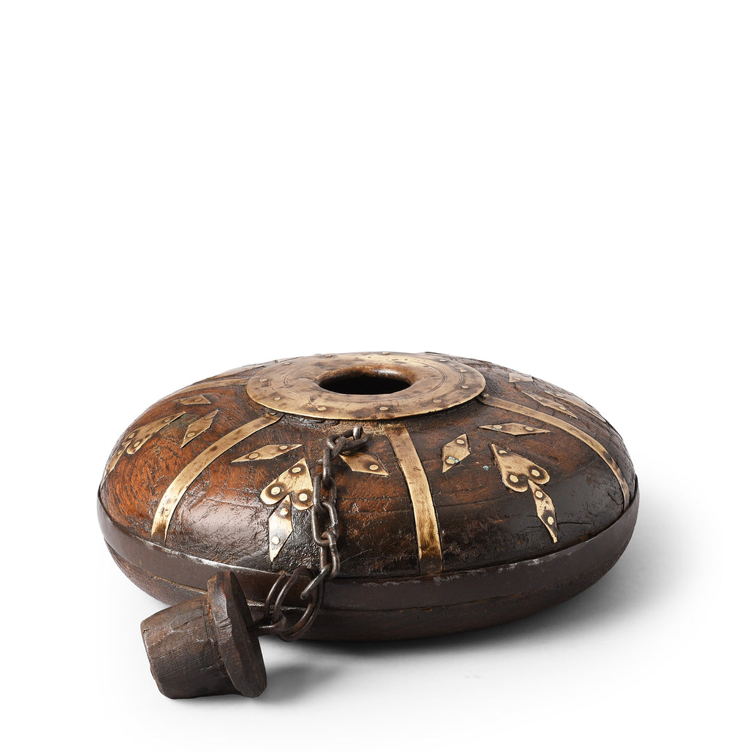 Antique Carved Roheda Wood Tobacco & Opium Container | Indigo Antiques