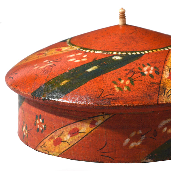 Vintage Lacquer Pot from Rajasthan - Ca 1930's | Indigo Antiques