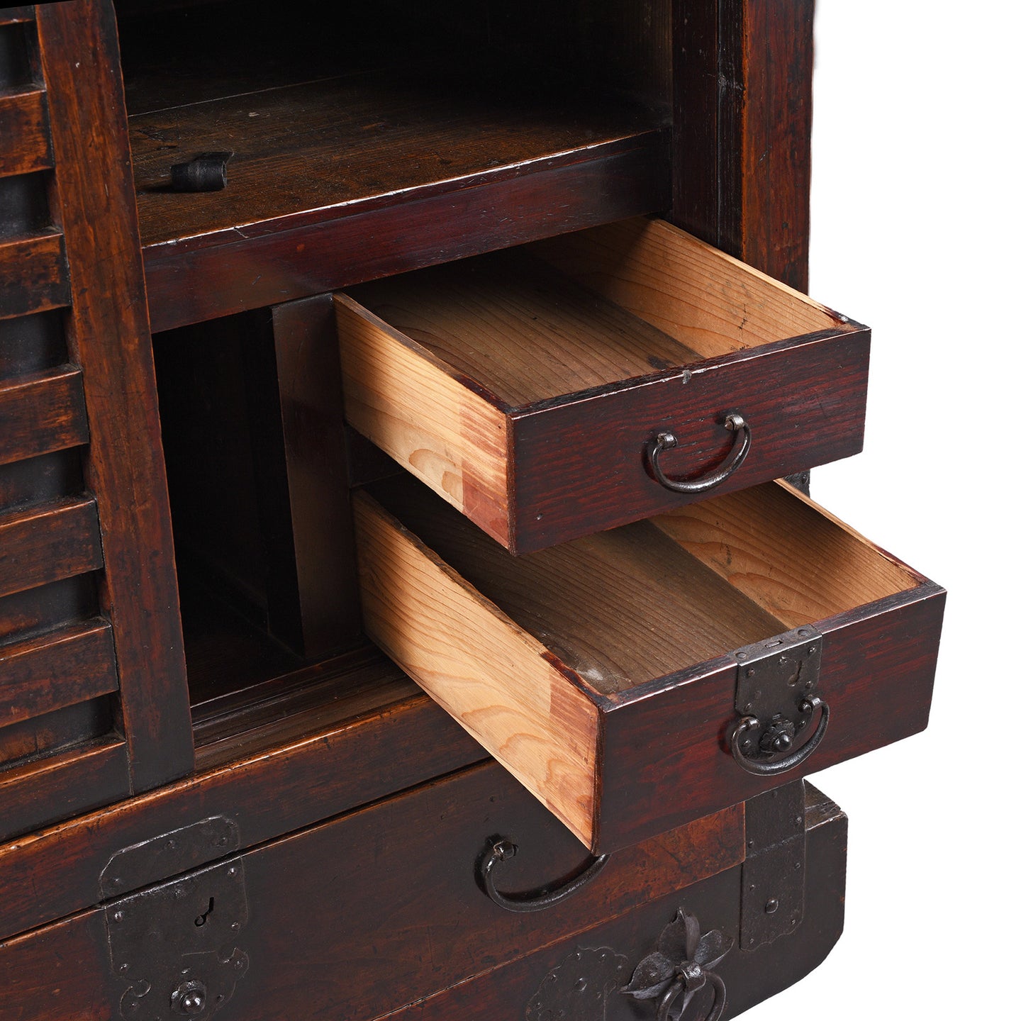 Limed Mango Wood Display Shelf From Rajasthan | Indigo Antiques