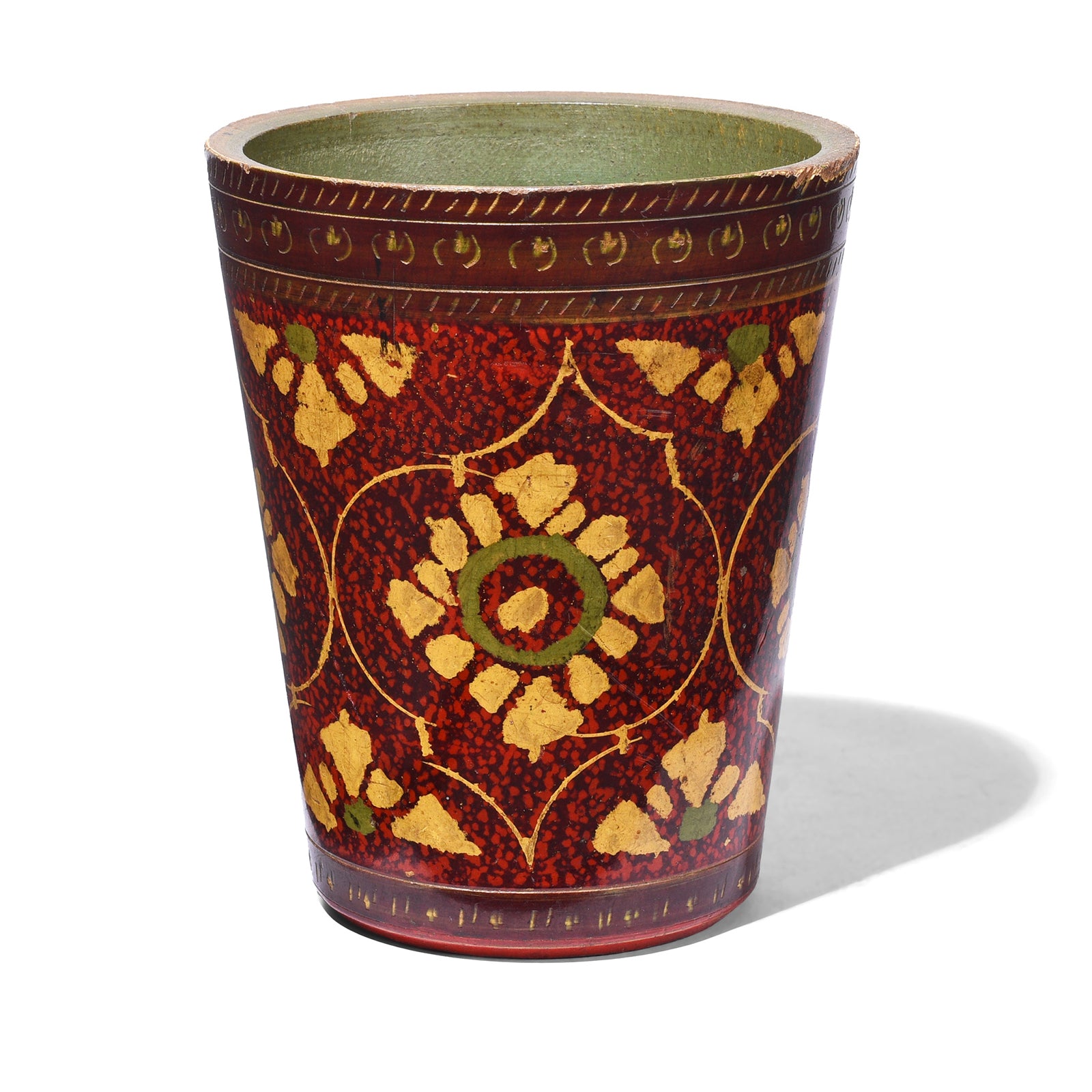 Spotted Lacquer Beaker From Barmer | Indigo Antiques