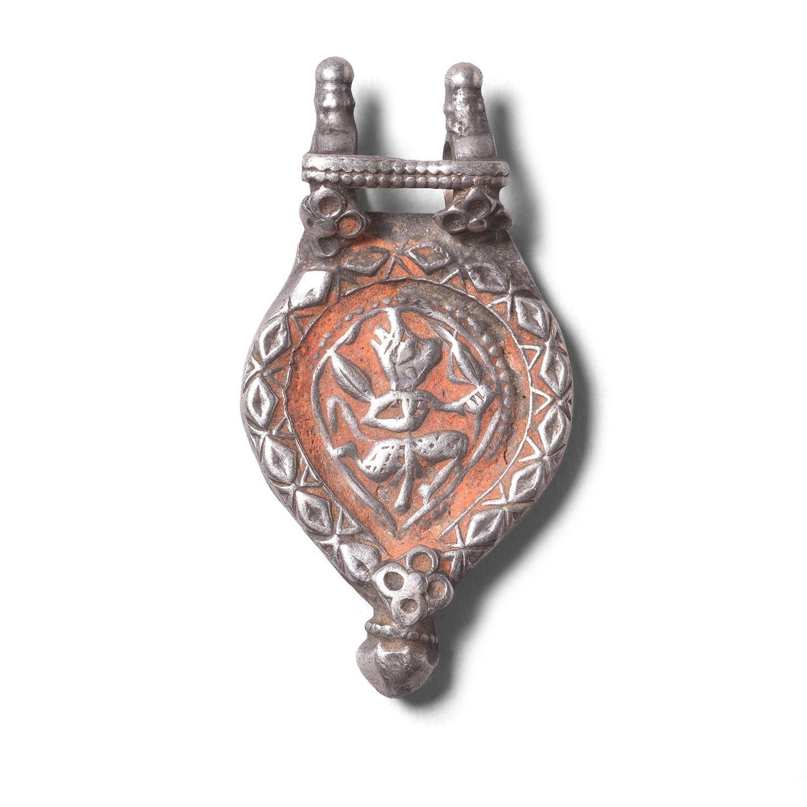 Tribal Silver Amulet Depicting Hanuman From Rajasthan | Indigo Antiques