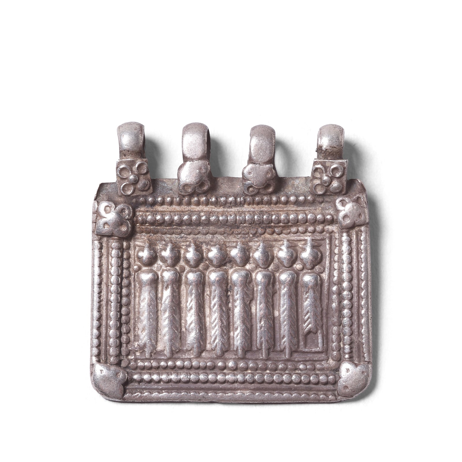 Tribal Silver Amulet Depicting Saptamatrika From Rajasthan | Indigo ...