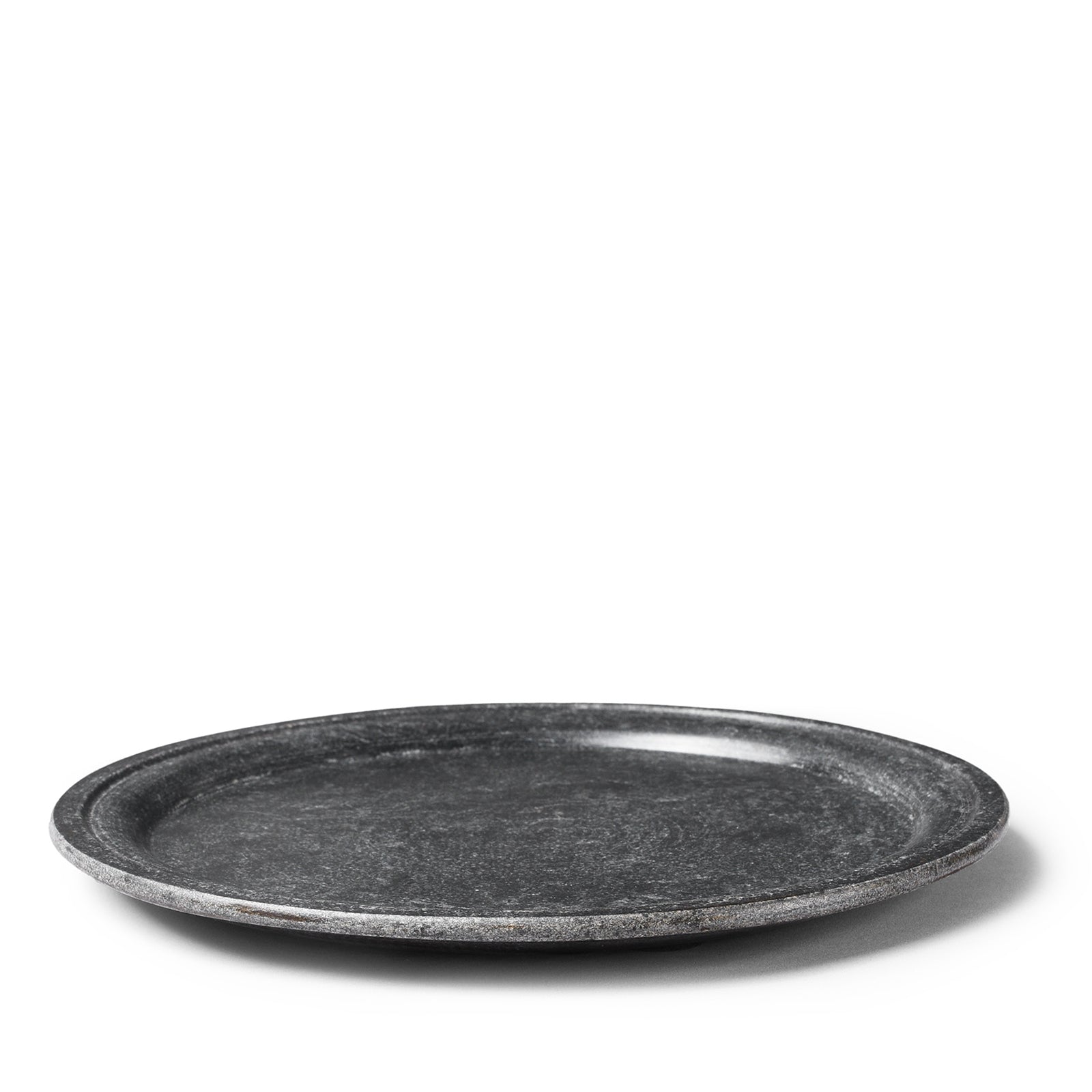 Hand Carved Black Marble Plate | Indigo Antiques