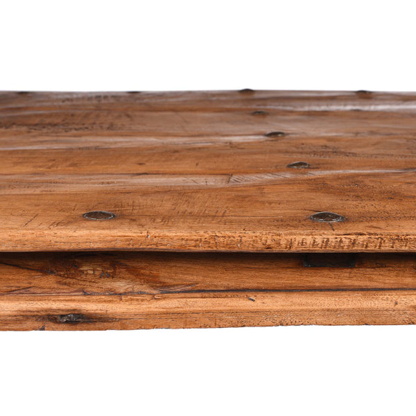 Carved Acacia Wood Takhat Table From Rajasthan - 19thC | Indigo Antiques