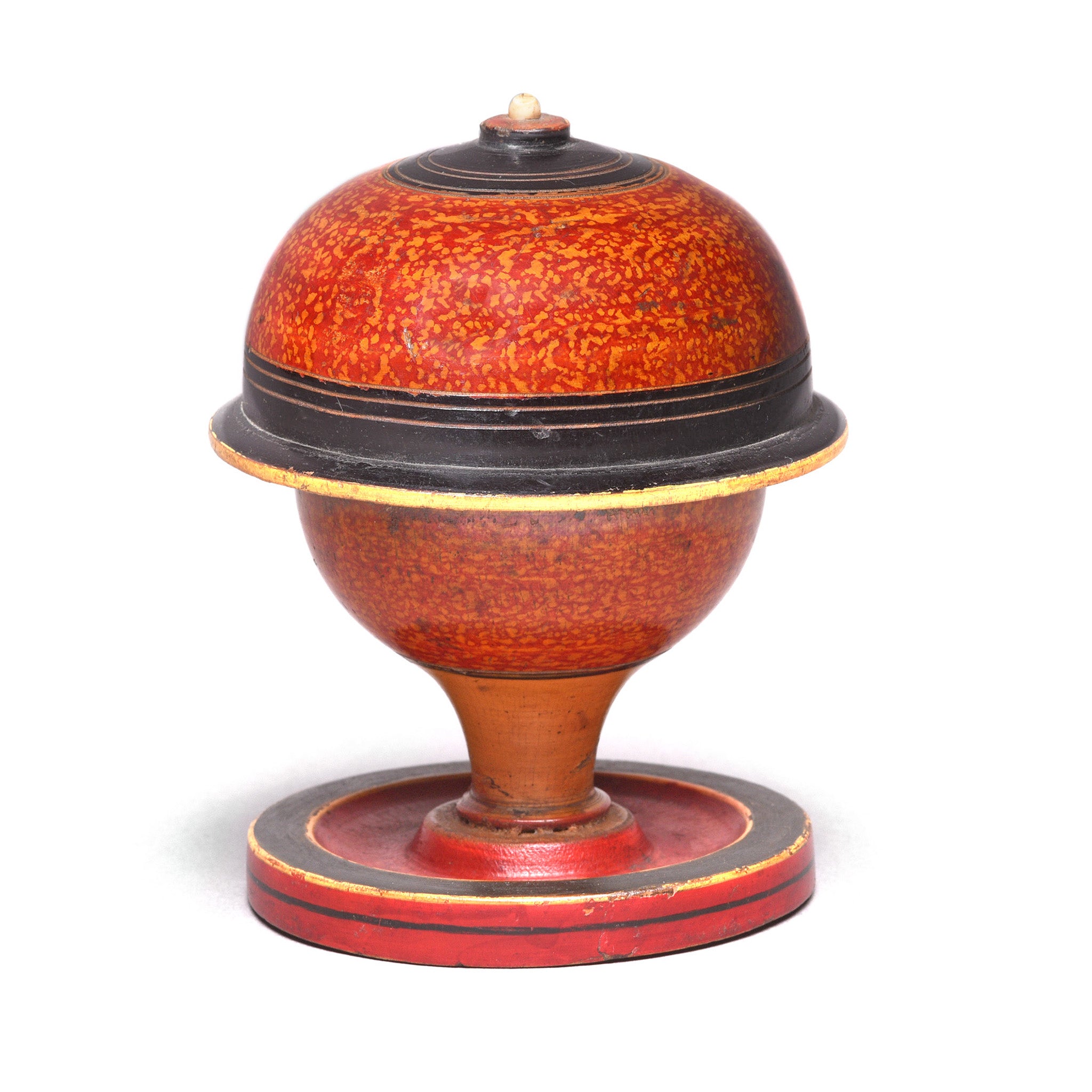 Lacquer Pot From Rajasthan - 19thC | Indigo Antiques