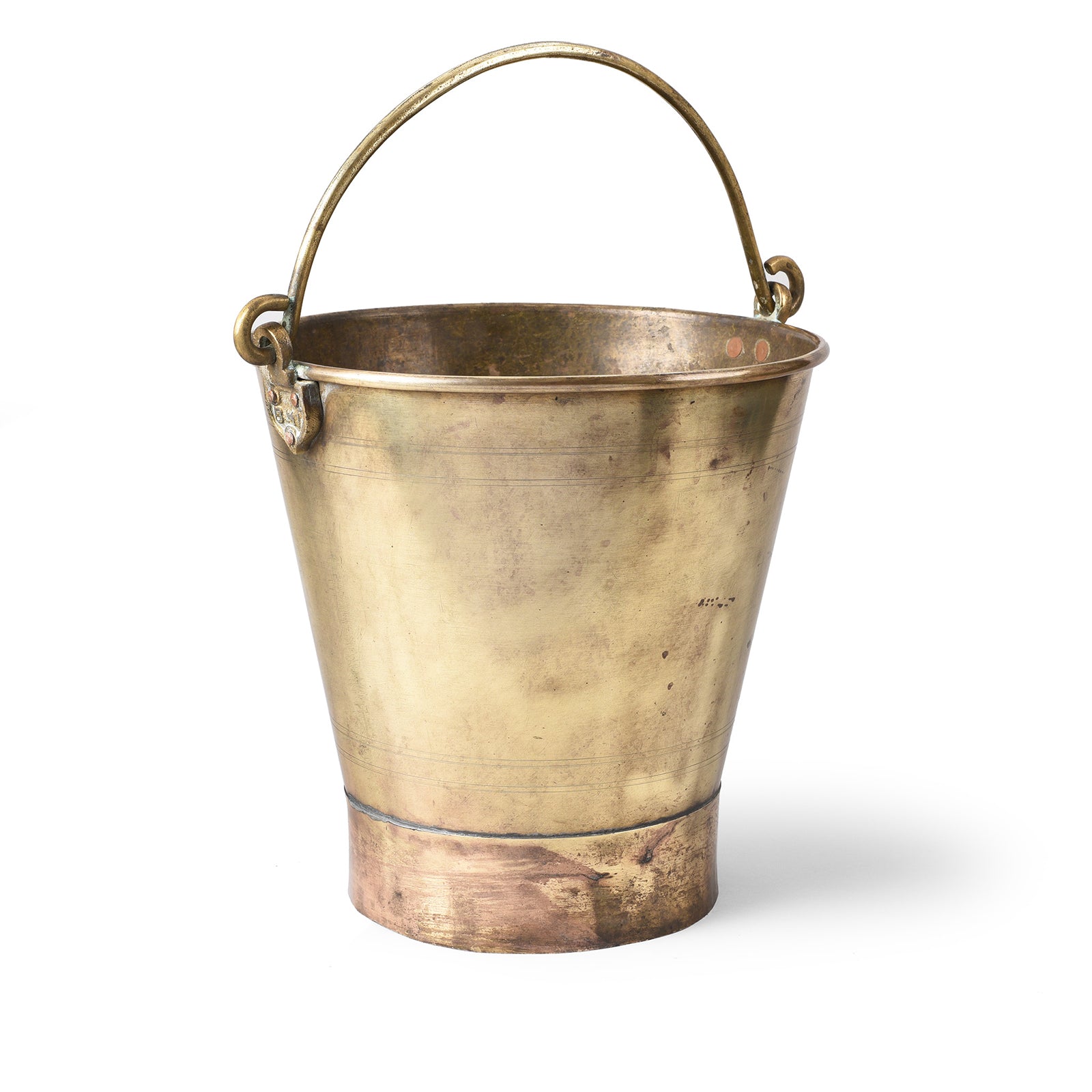 Brass Temple Bucket From Rajasthan - Ca 85 Yrs Old | Indigo Antiques