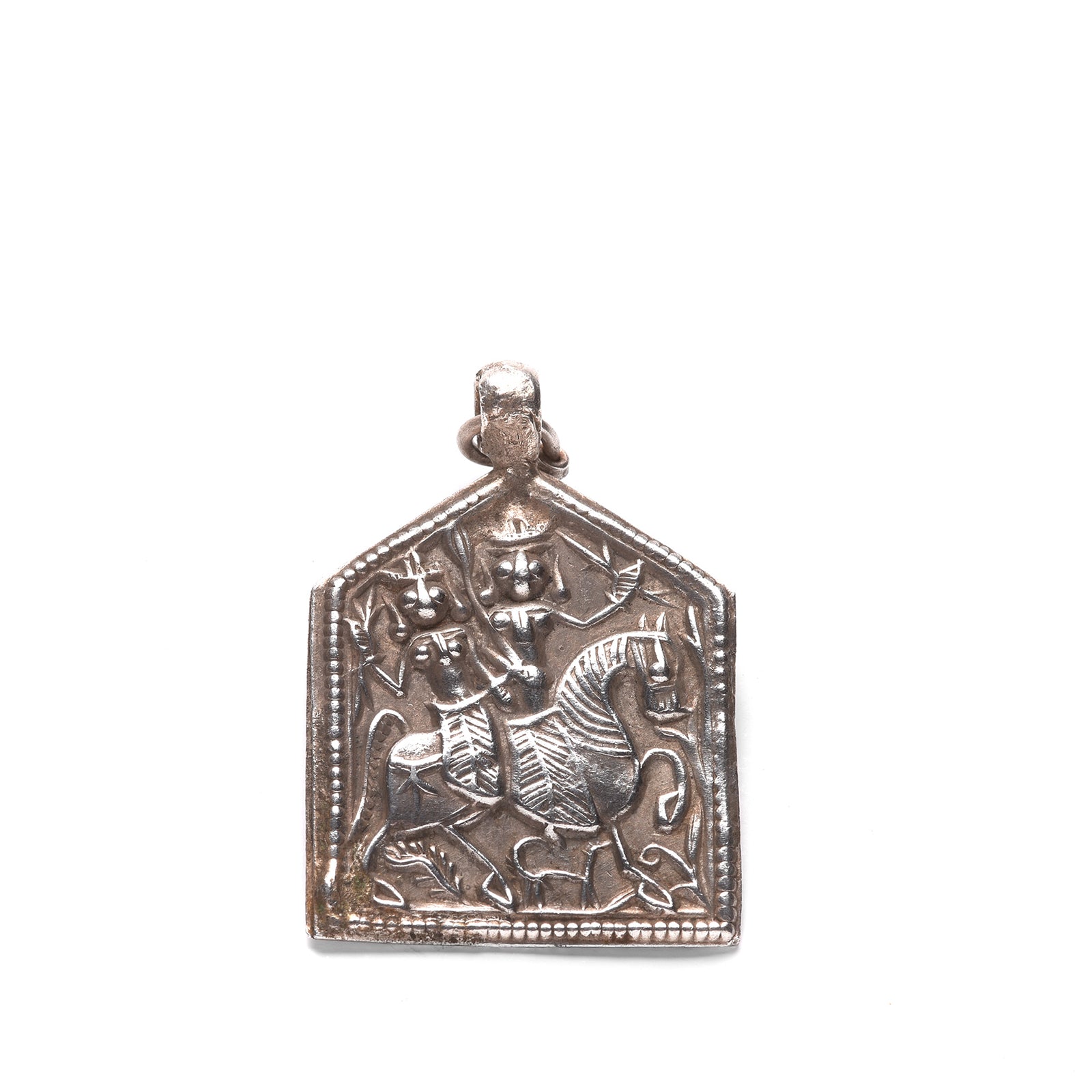 Tribal Silver Bhumiya Raj Amulet - 19th Century | Indigo Antiques