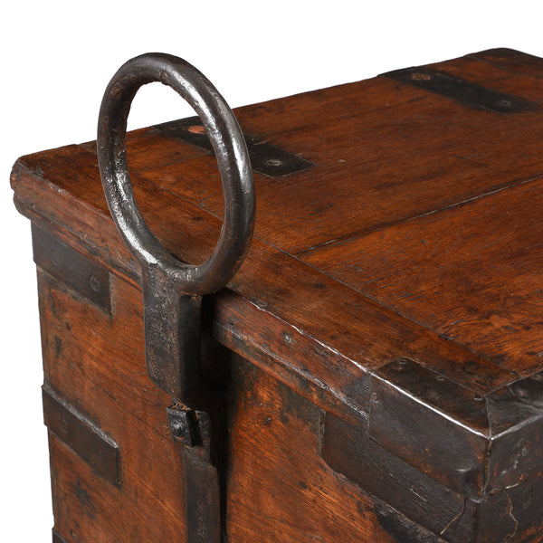 Iron Bound Teak Ammunition Limber Chest - 19th Century | Indigo Antiques