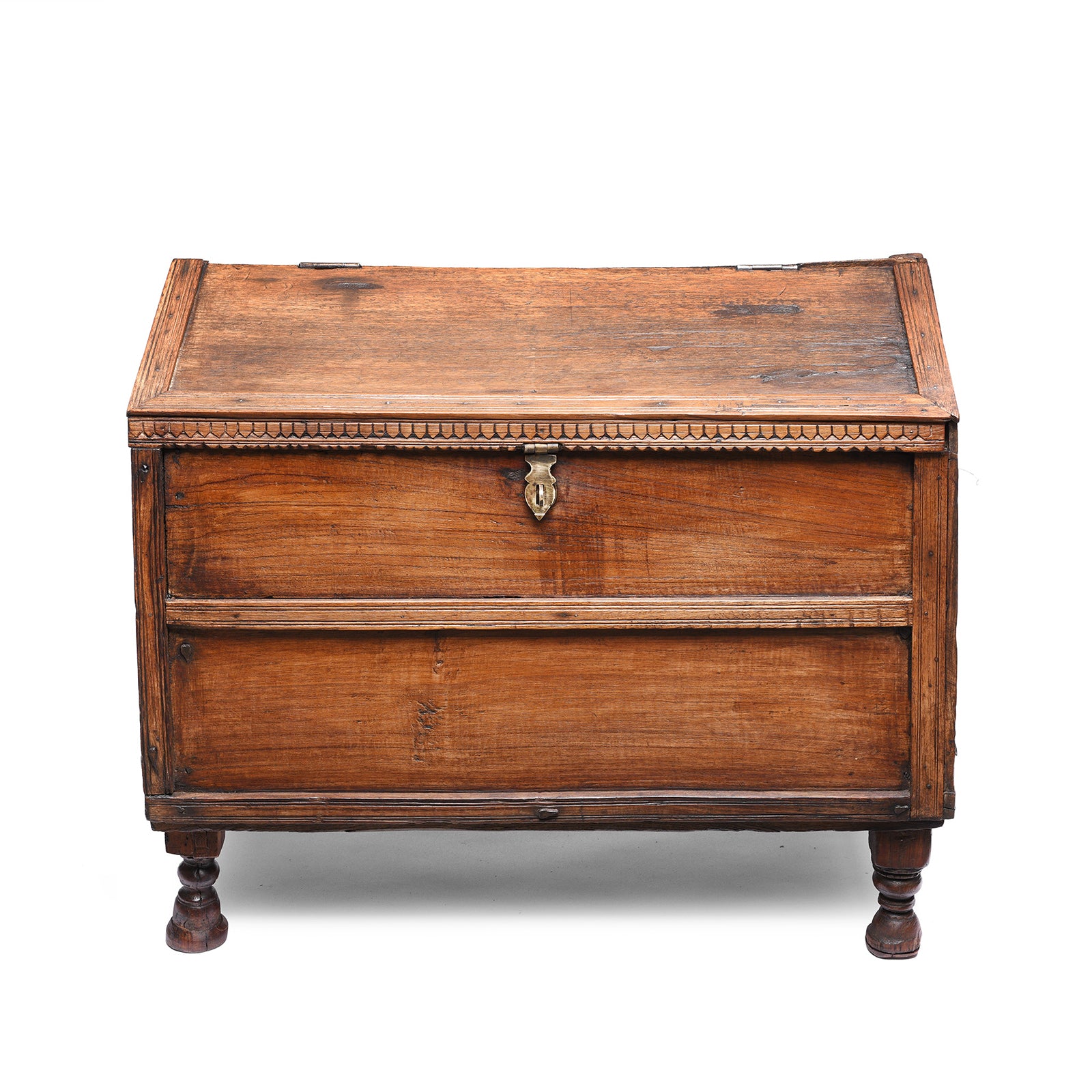 Carved Teak Indian Dowry Chest (Sandouk) From Gujarat - 19thC | Indigo ...
