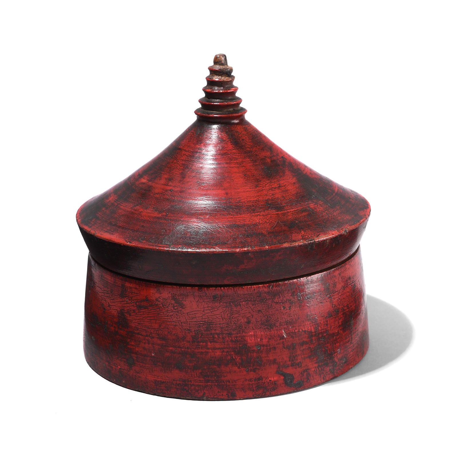 Lacquer Pot From Uttar Pradesh - Ca 1910 | Indigo Antiques