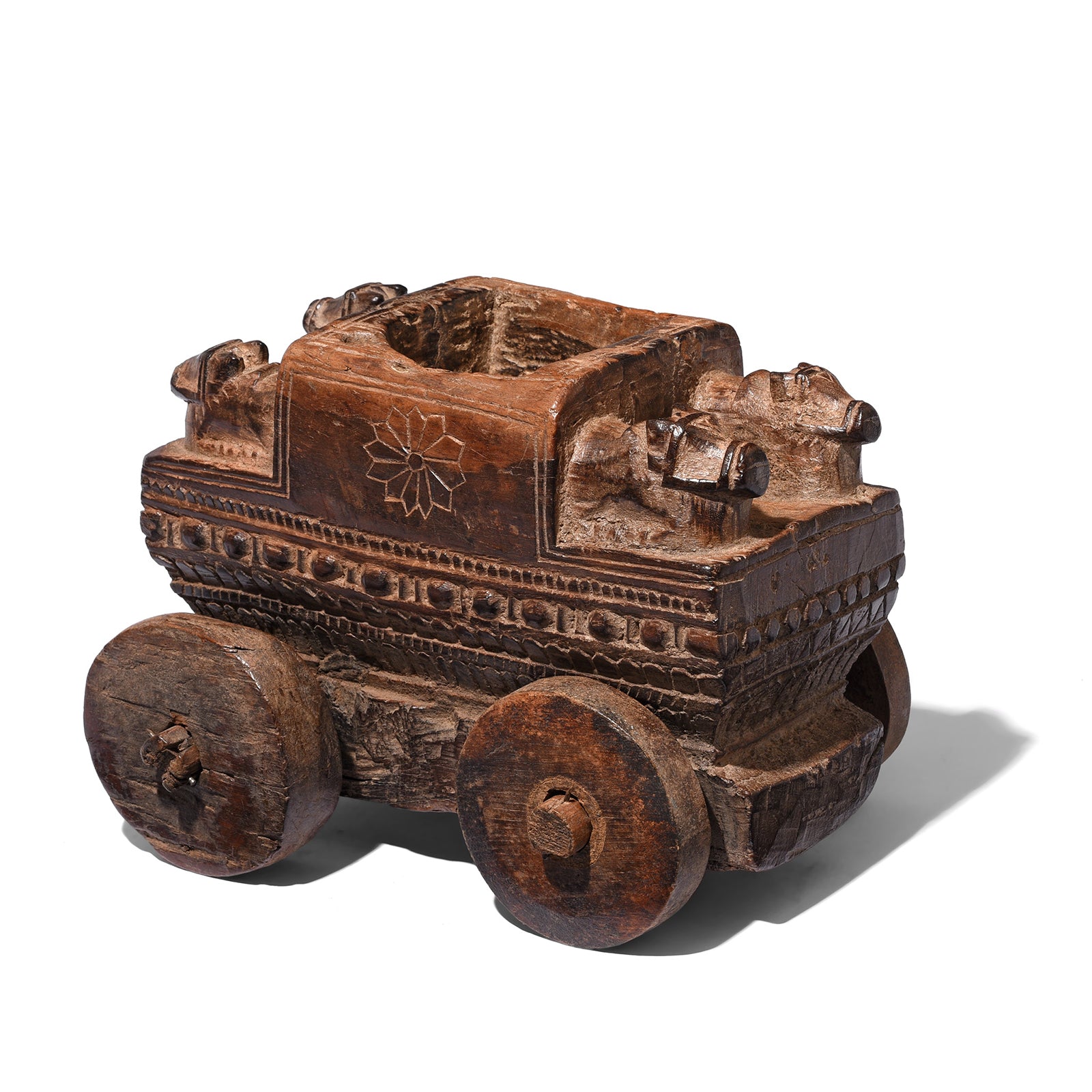 Carved Tikka Box From Andhra Pradesh - Ca 1920's | Indigo Antiques