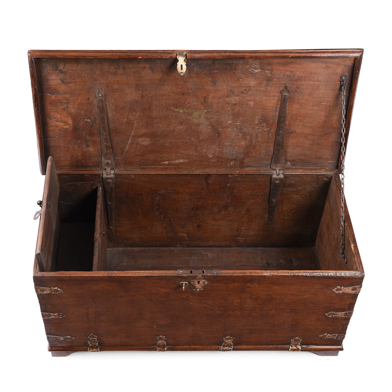 Brass Bound Indian Chest From Rajasthan - 19th Century | Indigo Antiques