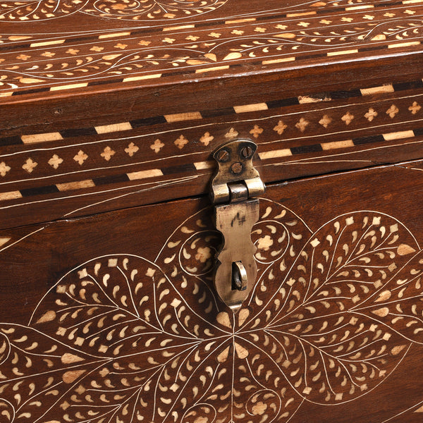 Indian Chest Of Drawers - With Later Bone Inlay Work Ca 1920 | Indigo ...