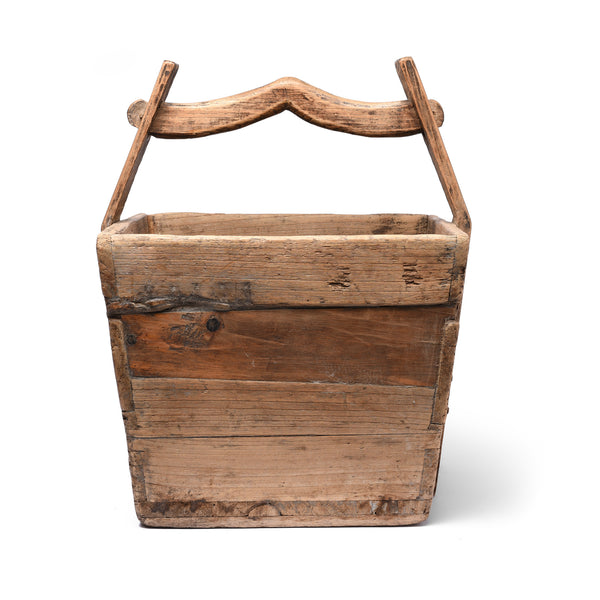 Vintage Elm Farmers Vegetable Basket - Ca 100 Yrs Old | Indigo Antiques
