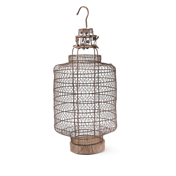 Old Chinese Wire Lantern From Shanxi - Ca 1940's | Indigo Antiques