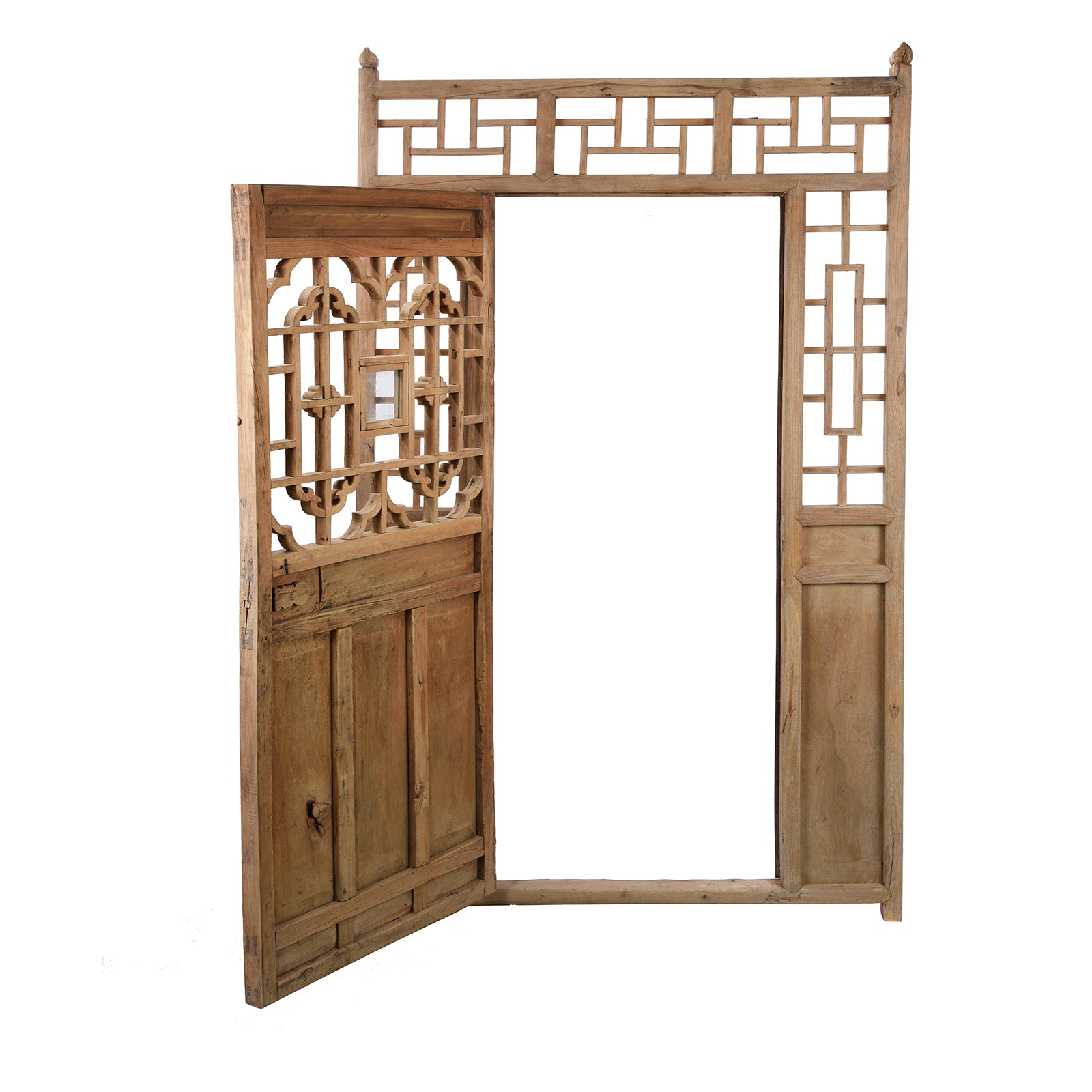 Bleached Poplar Lattice Doors From Shanxi - 19th Century | INDIGO ...