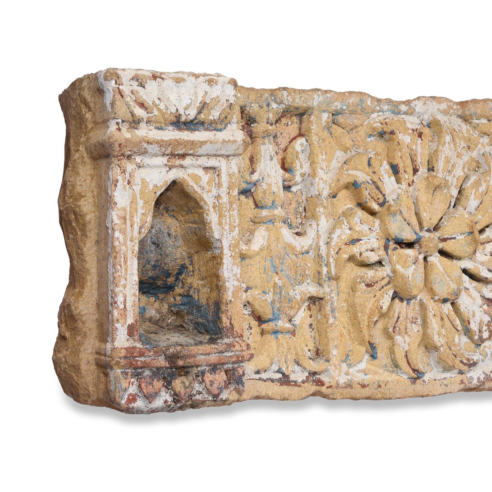 Carved Stone Lintel Panel From Jaisalmer - 19thC | Indigo Antiques