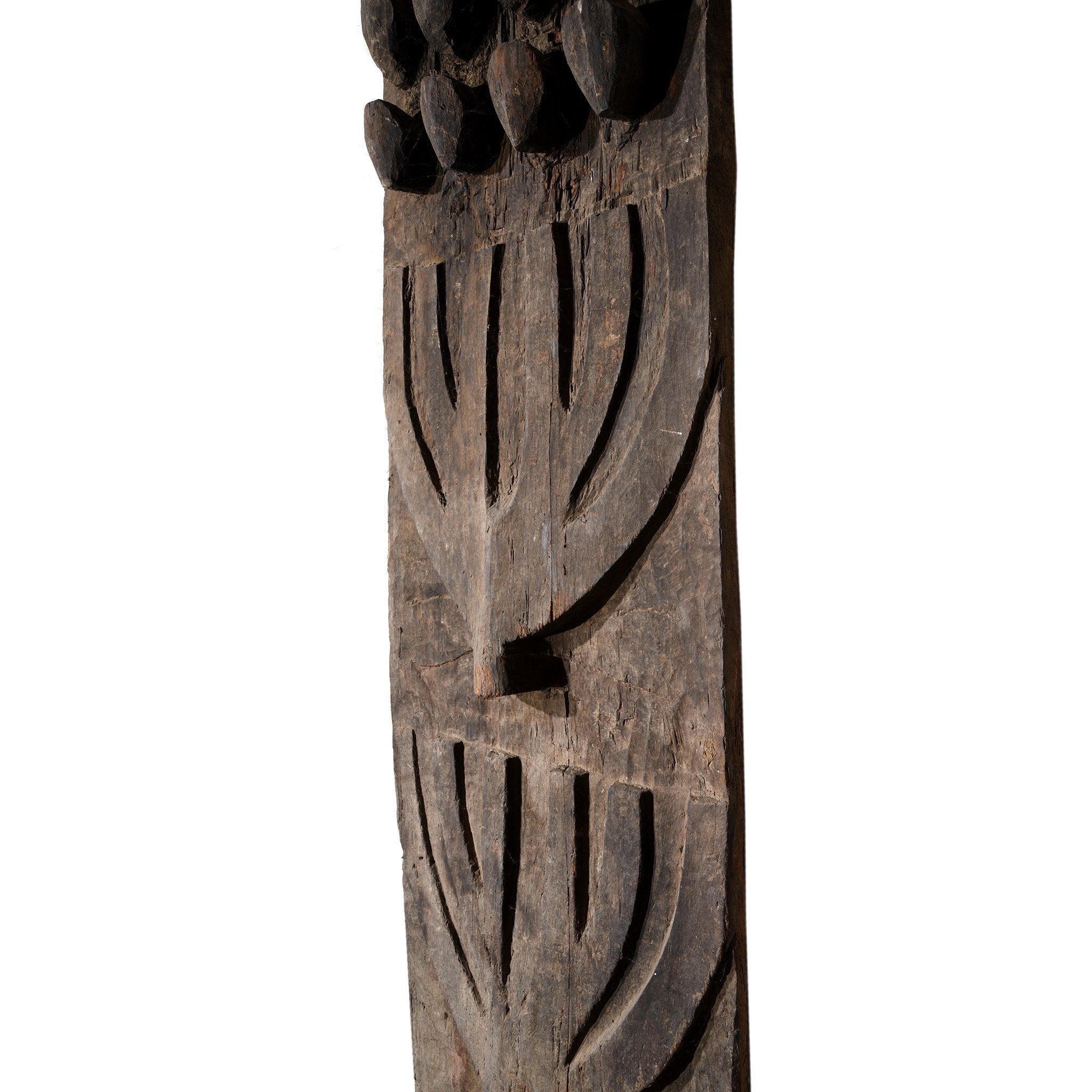 Carved Tribal Totem Panel from Nagaland - 19thC - Indigo Antiques