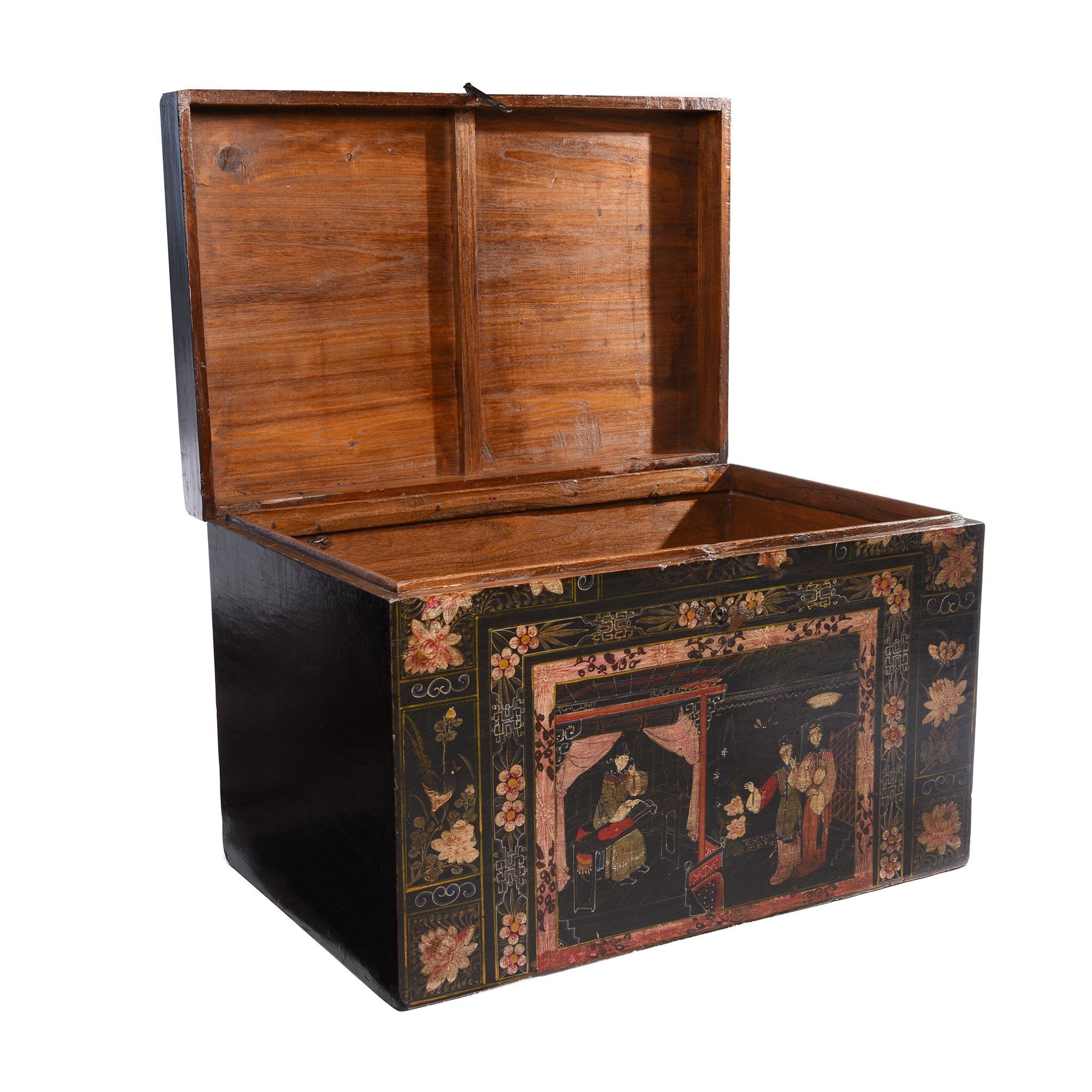 Painted Chinese Opera Chest From Shanxi - 19th Century | Indigo Antiques