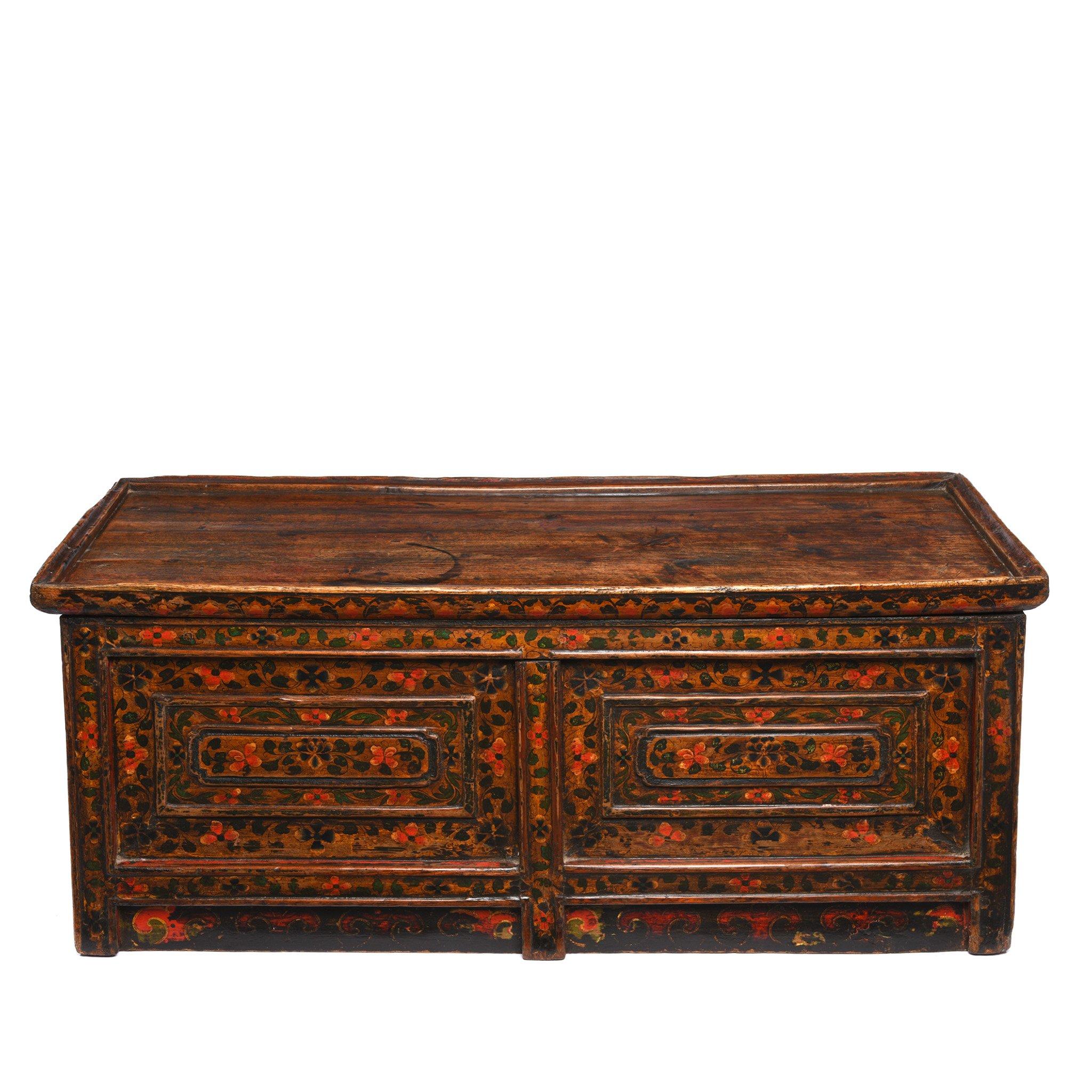Painted Choksar Prayer Table from Tibet - 19thC – Indigo Antiques