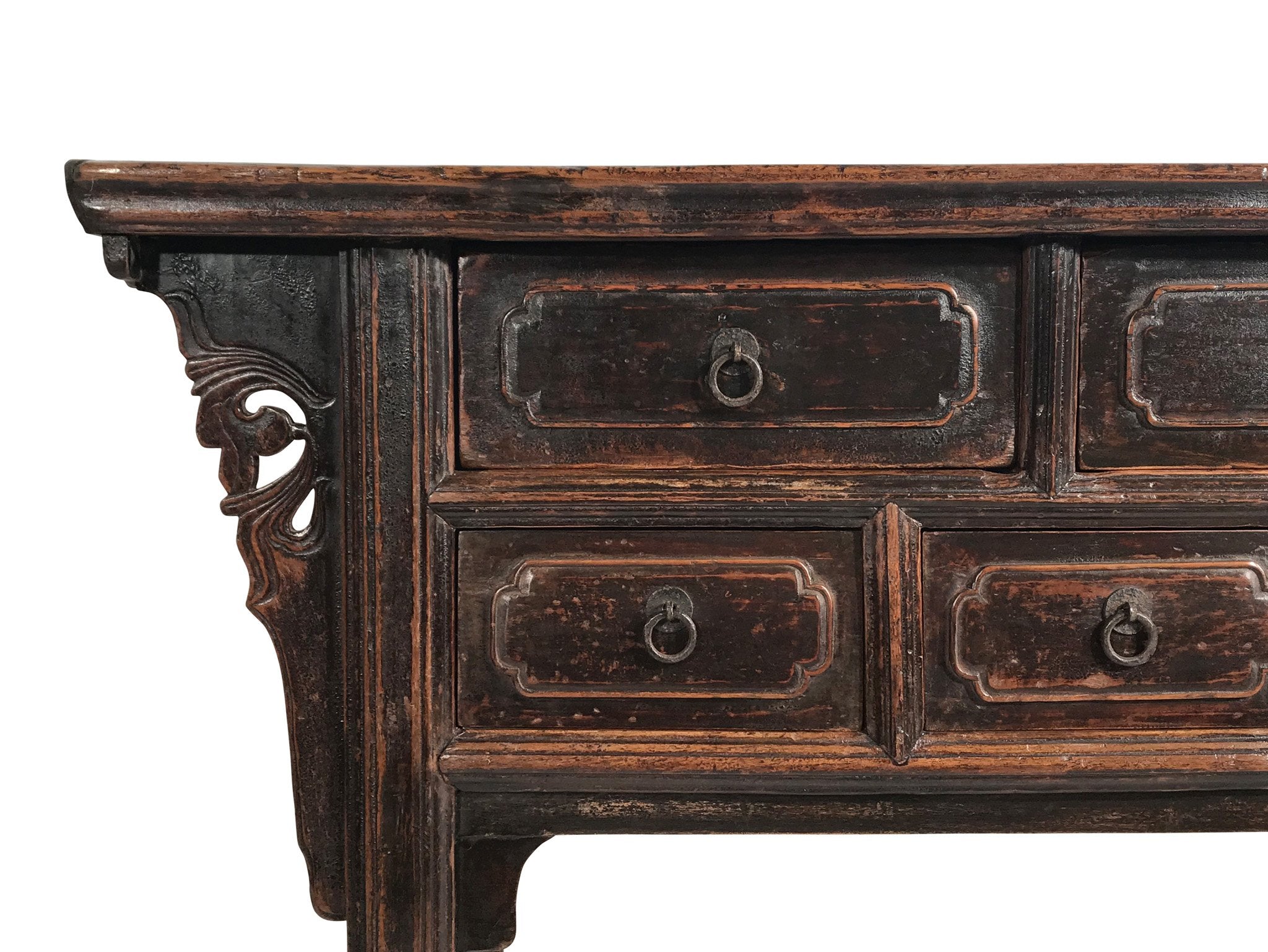 7 Drawer Console Table From Shanxi - 19thC - Indigo Antiques