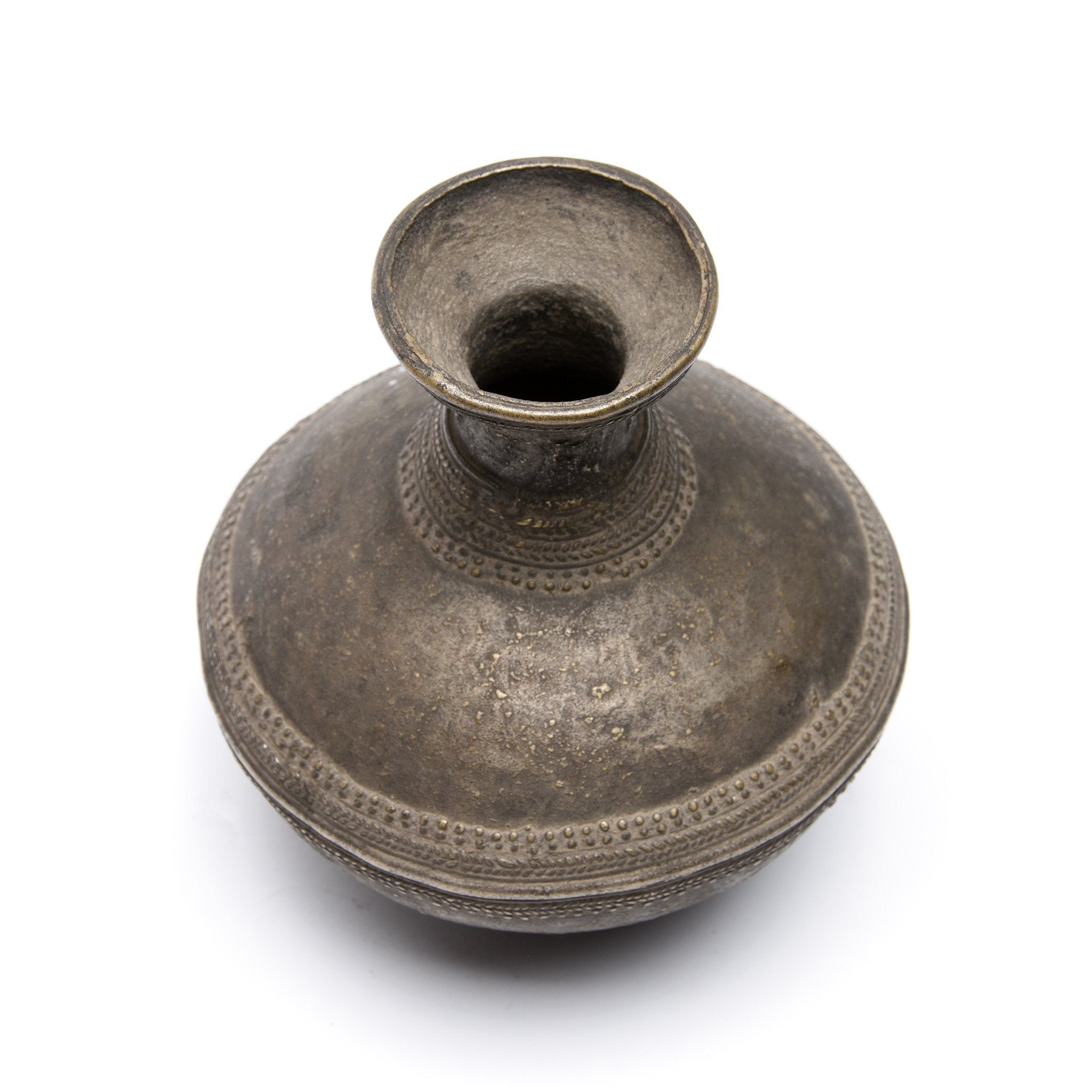 Dhokra Brass Pot From Orissa - Ca 100 Yrs Old | Indigo Antiques
