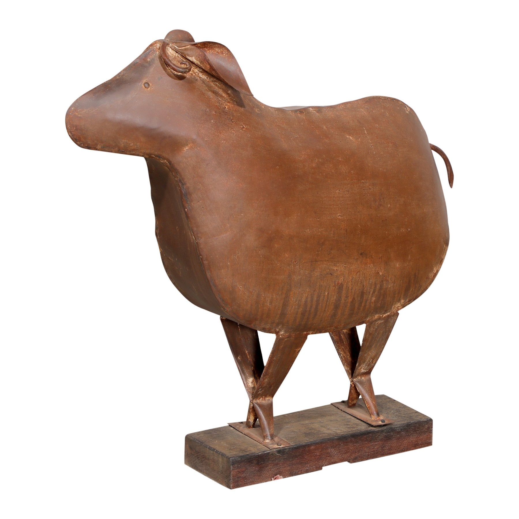 Iron Sheep Ornament From Rajasthan - Indigo Antiques