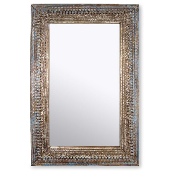Carved Mango Wood Mirror | INDIGO ANTIQUES - Indigo Antiques