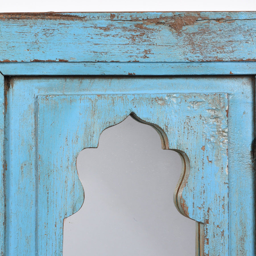 Small Mihrab Mirror Made From Old Teak – Indigo Antiques
